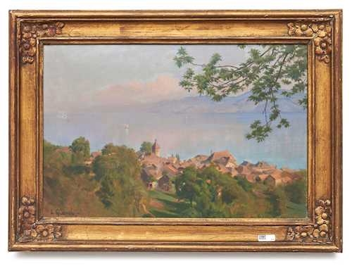 Louis Gianoli | Lake Geneva from St-Gingolphe | MutualArt