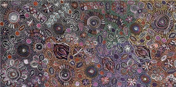 Belinda Golder Kngwarreye | Bush Yam Dreaming (2021) | MutualArt