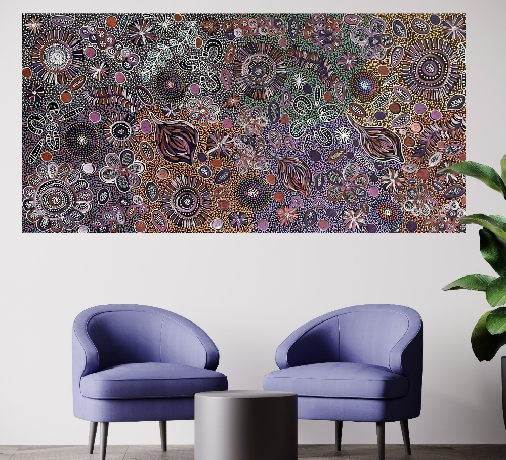 Belinda Golder Kngwarreye | Bush Yam Dreaming (2021) | MutualArt