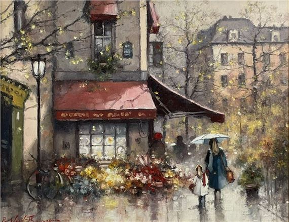 Ramon Ward Thompson | The Streets of Saint-Germain-des-Pres | MutualArt