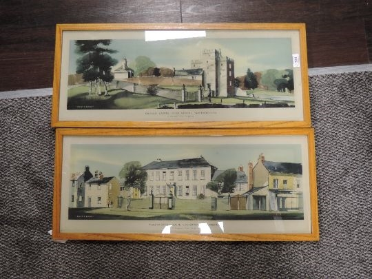 Ronald Maddox | A pair of framed and glazed Railway Carriage Prints ...
