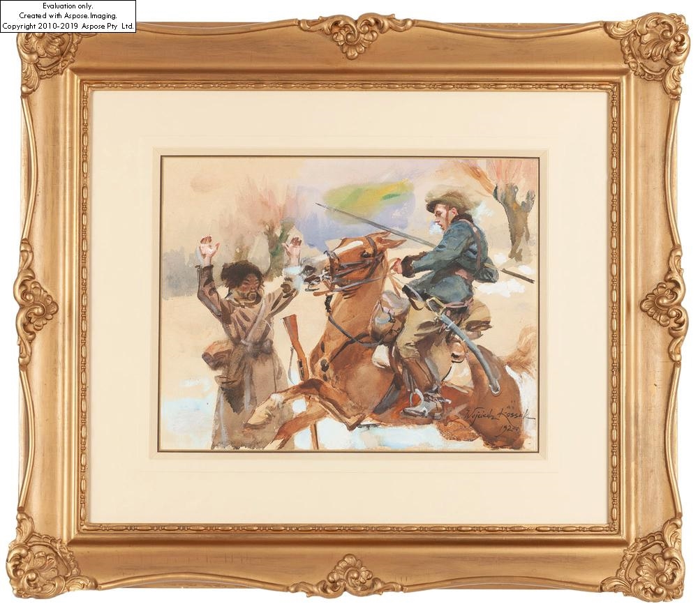 Woiciech Ritter von Kossak | The capture of the Bolshevik (1924 ...