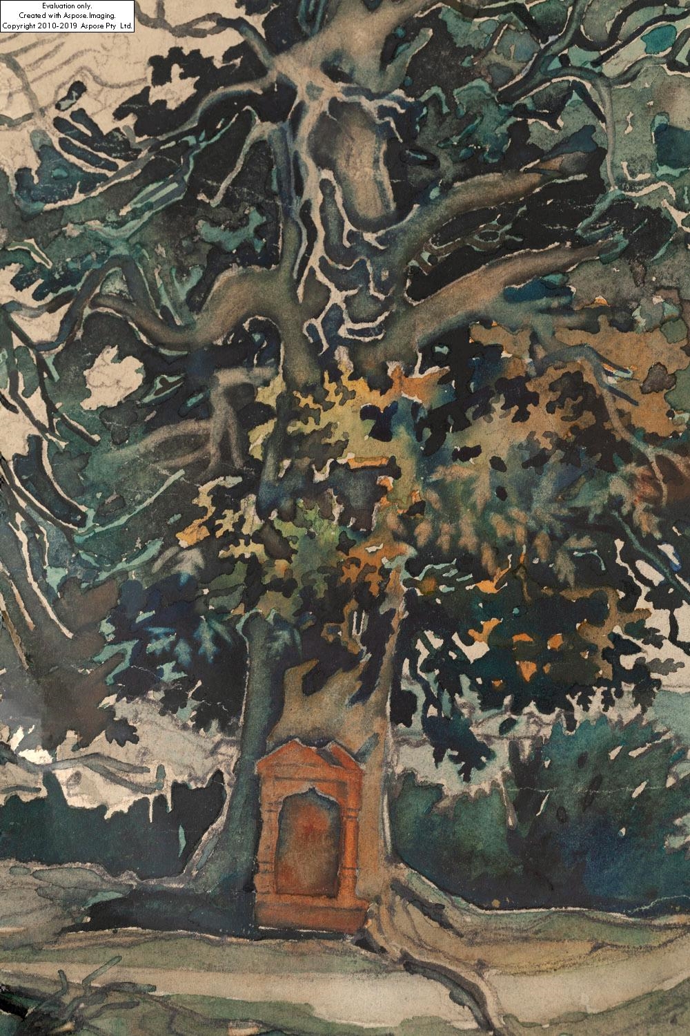 Henryk Dabrowski | Stary dąb (1950) | MutualArt