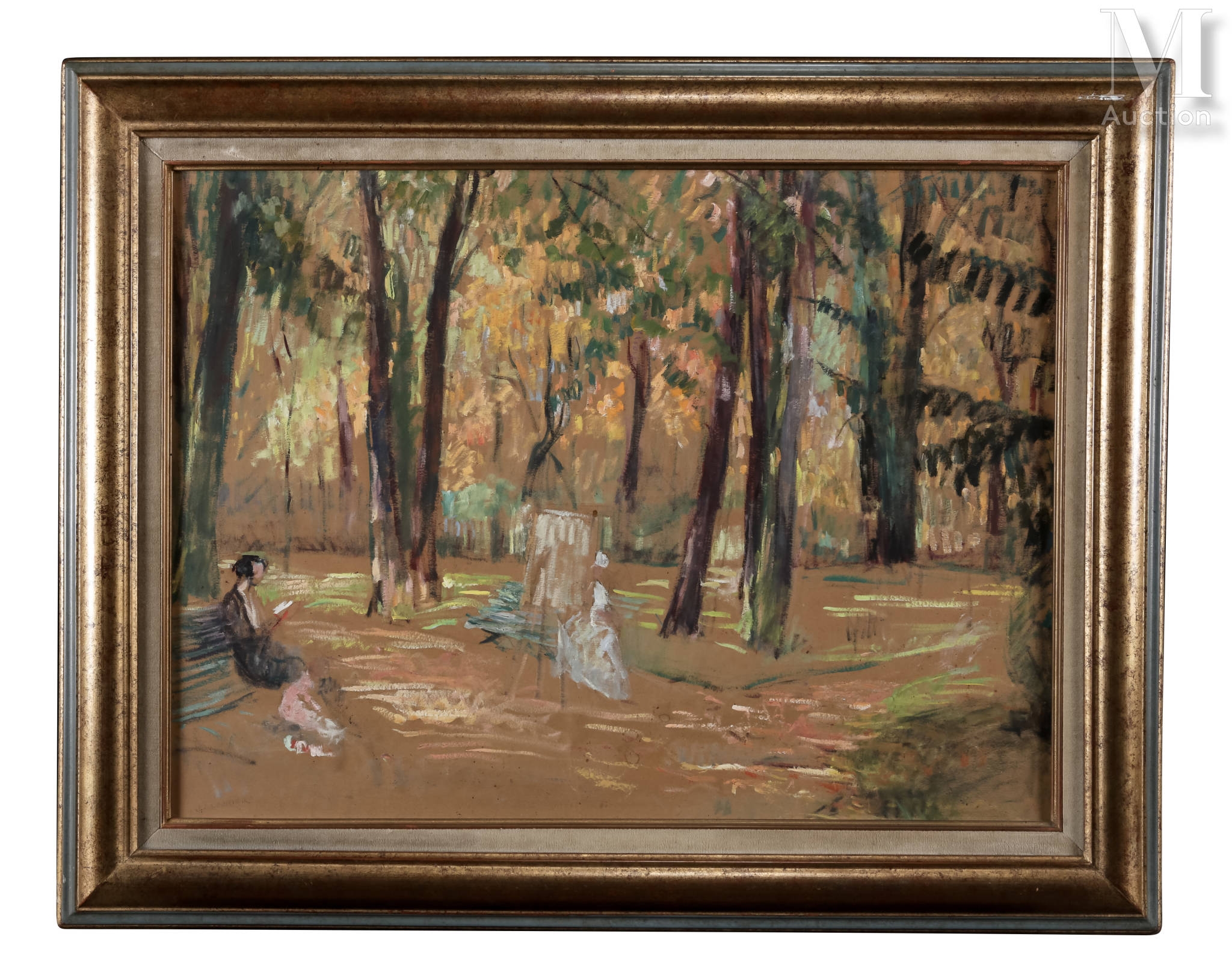 Jeanne Lourier-Dreyfus | Femme à la lecture dans un parc | MutualArt