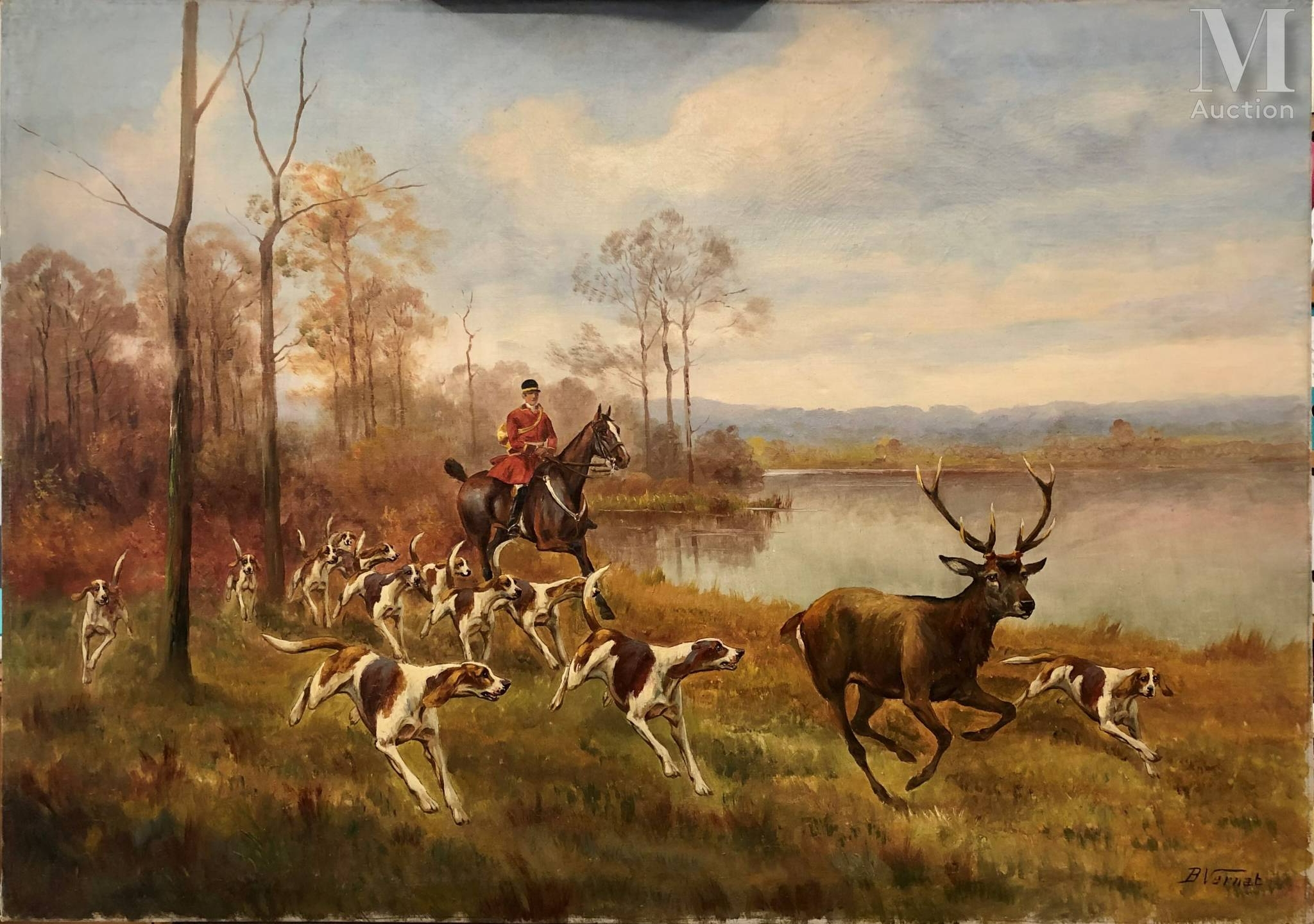 Claude-Joseph Vernet | Chasse à courre | MutualArt