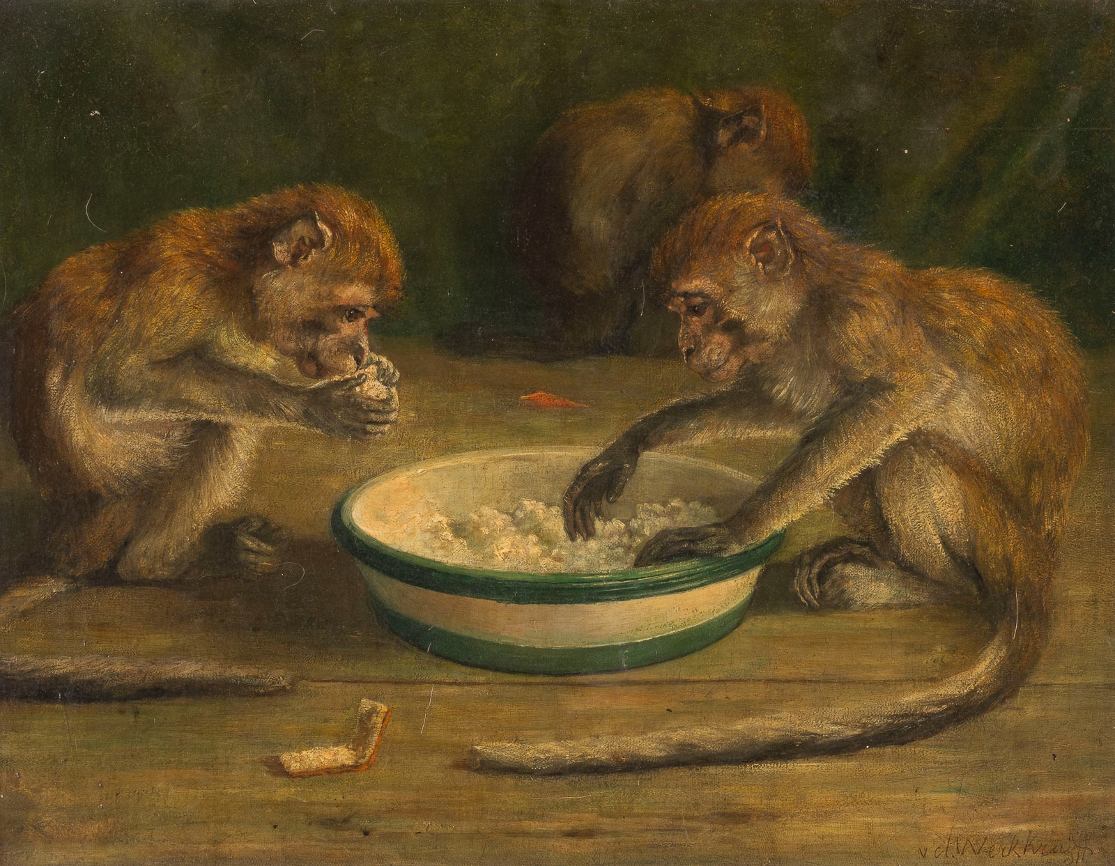 Dutch School, 19th Century | The monkeys | MutualArt