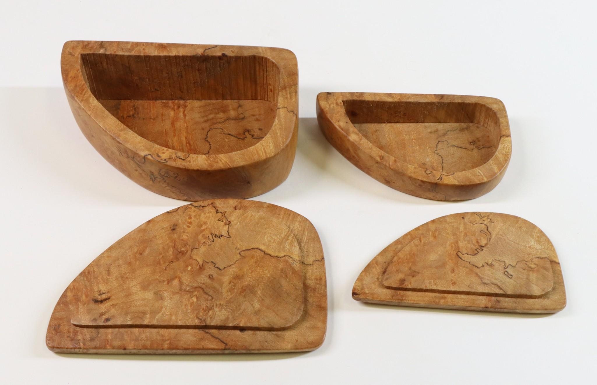 Michael Elkan | Burl Maple Nesting Boxes | MutualArt
