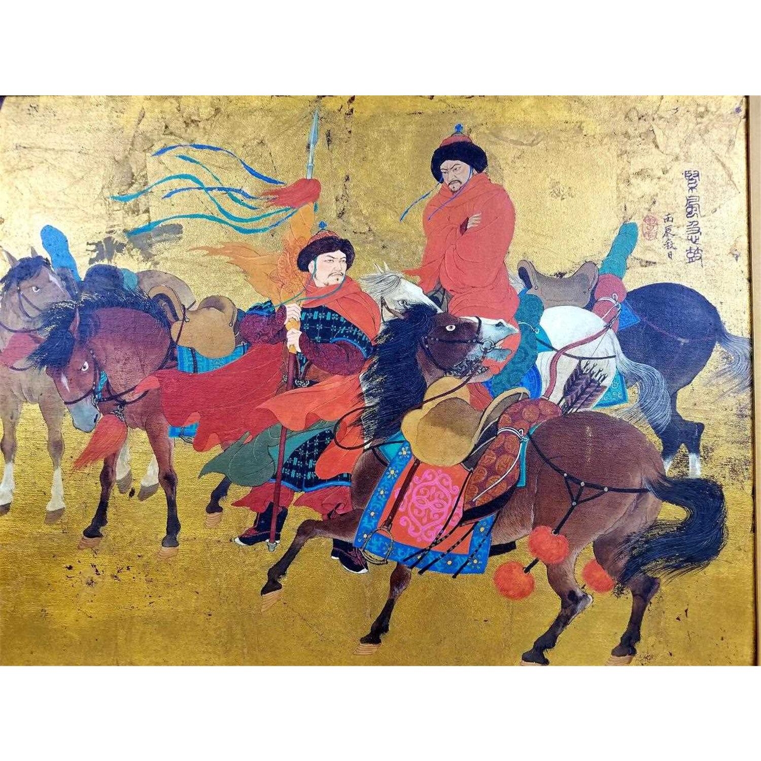 Mongol Horse Painting