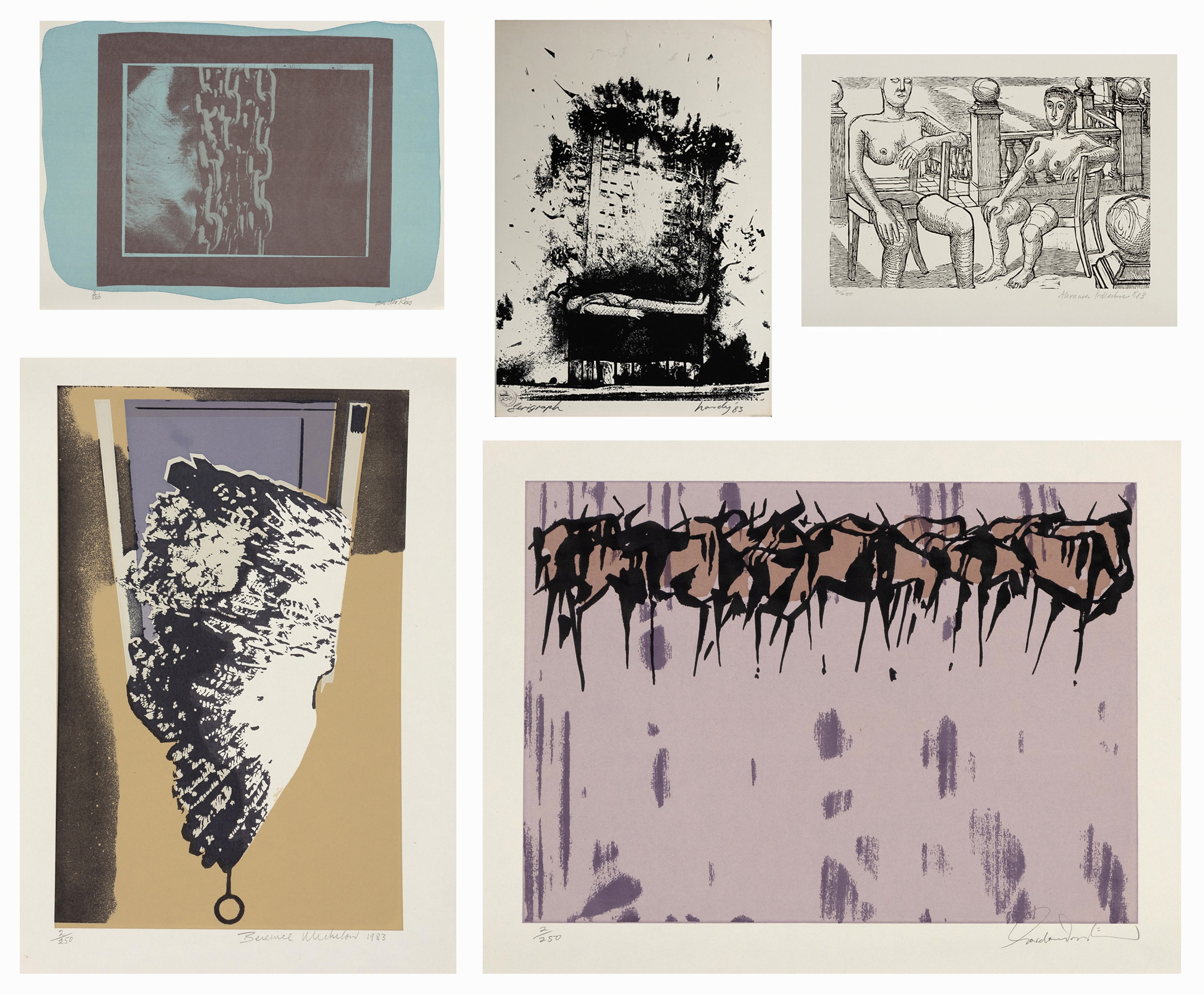 Berenice Michelow | A collection of five colour lithographs on paper ...