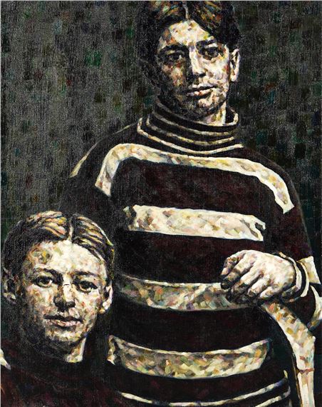 Phil Bower | Two Hockey Players from 1905 (2000) | MutualArt
