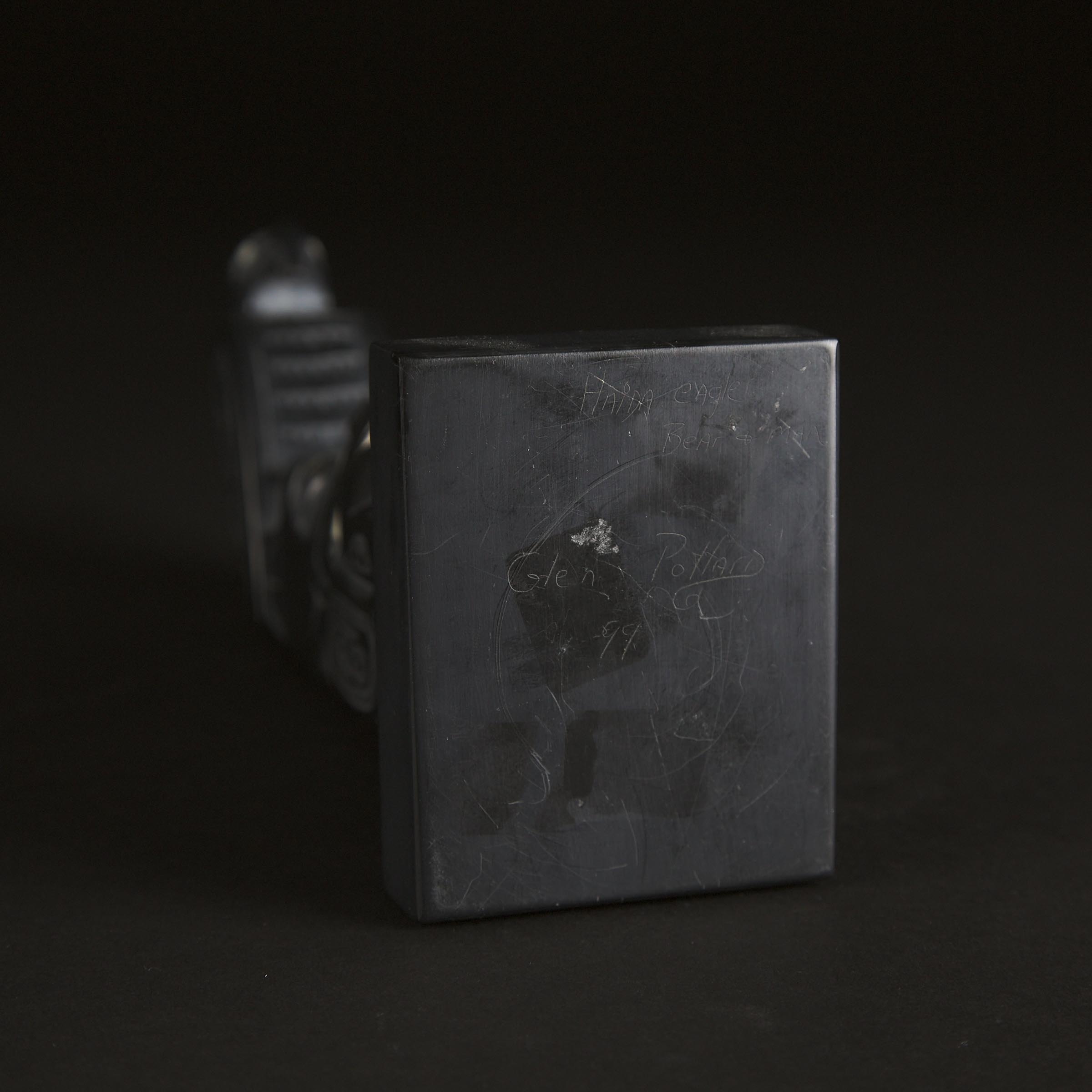 Glen Pollard | EAGLE BEAR MAN MODEL TOTEM POLE | MutualArt