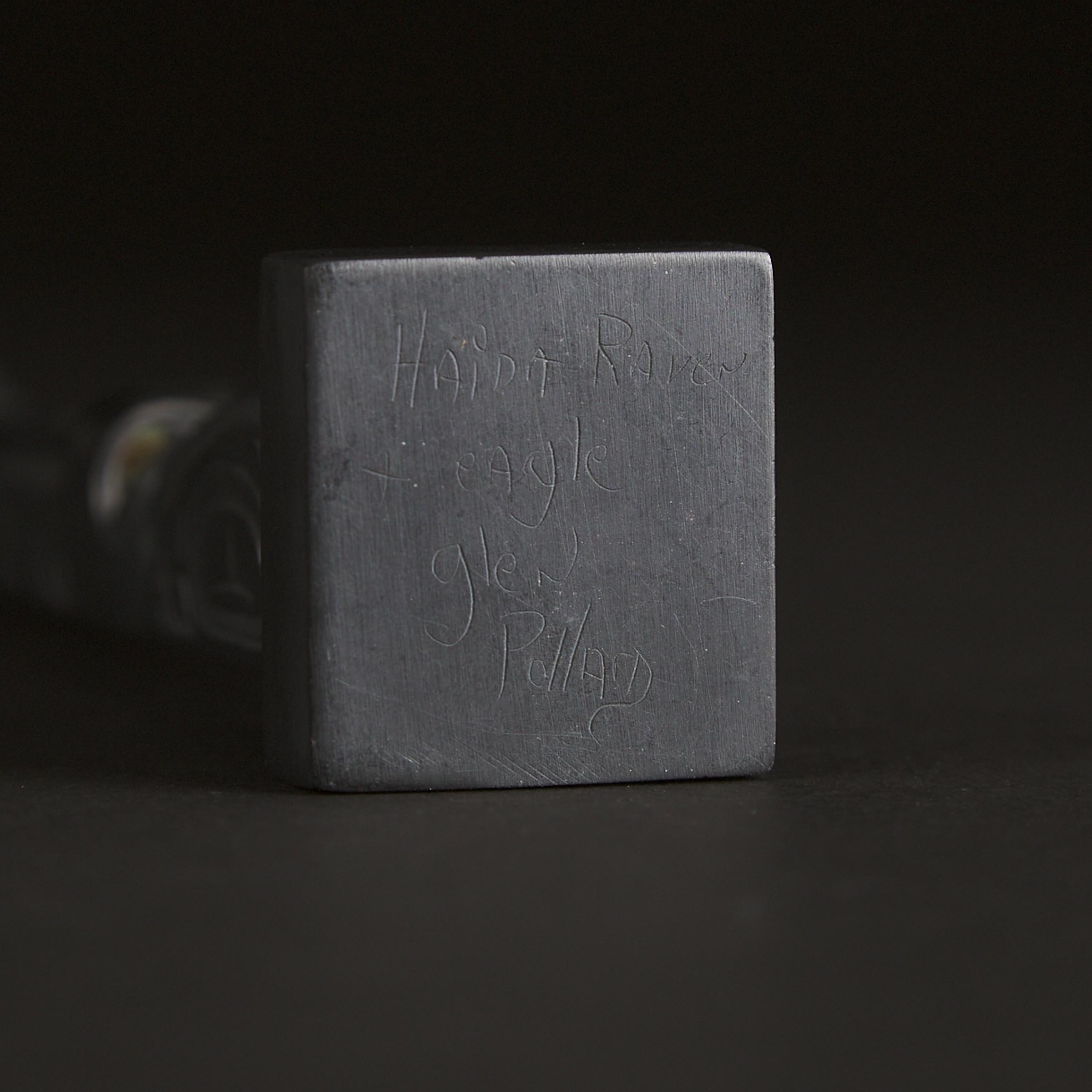 Glen Pollard | RAVEN EAGLE MODEL TOTEM POLE | MutualArt