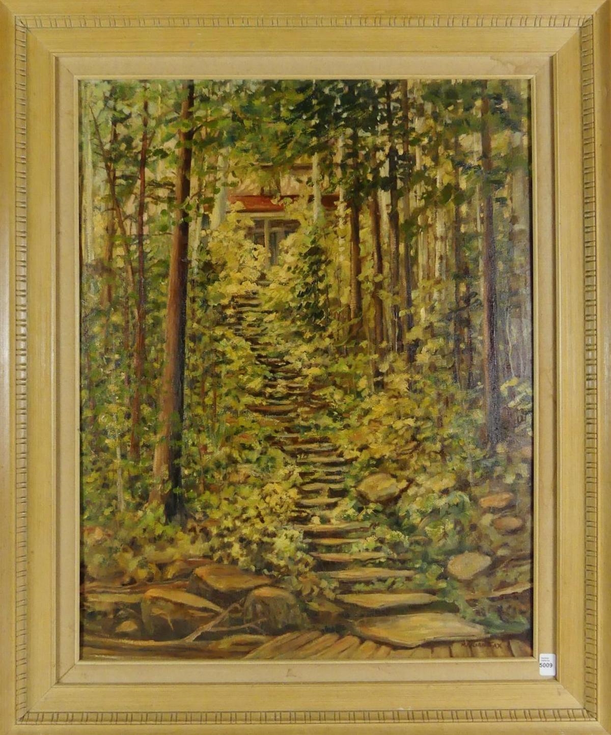 Marian Fax | Untitled: Steep Stairway to Home | MutualArt