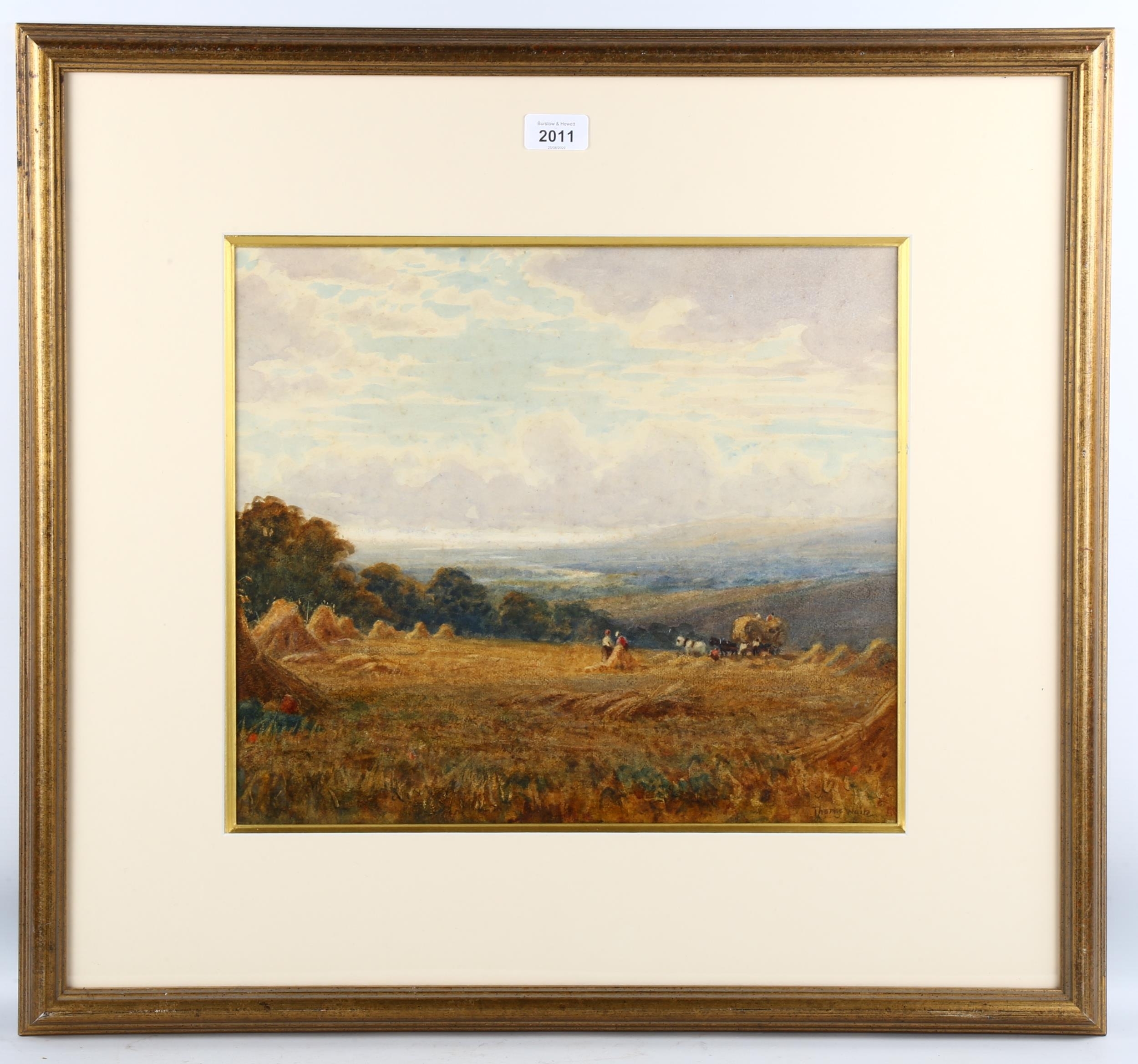 Robert Thorne Waite | Sussex harvest landscape | MutualArt