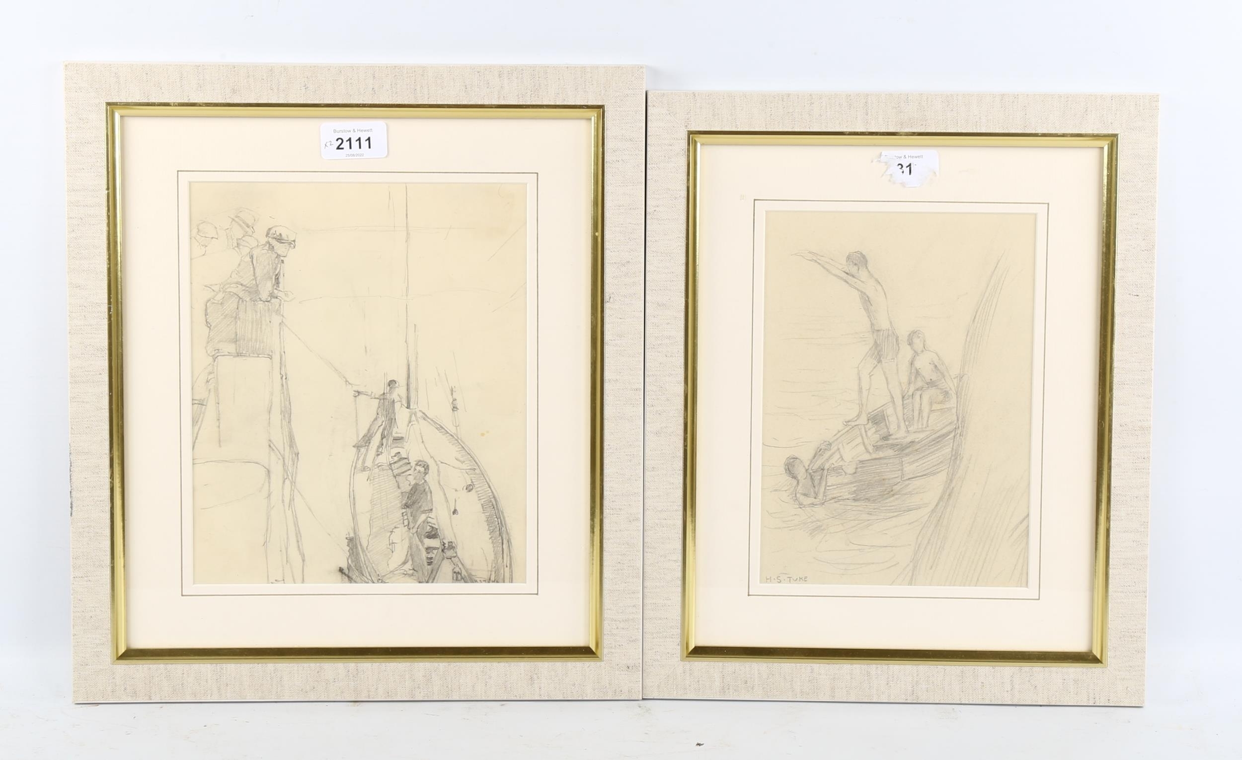 Henry Scott Tuke | bathers | MutualArt