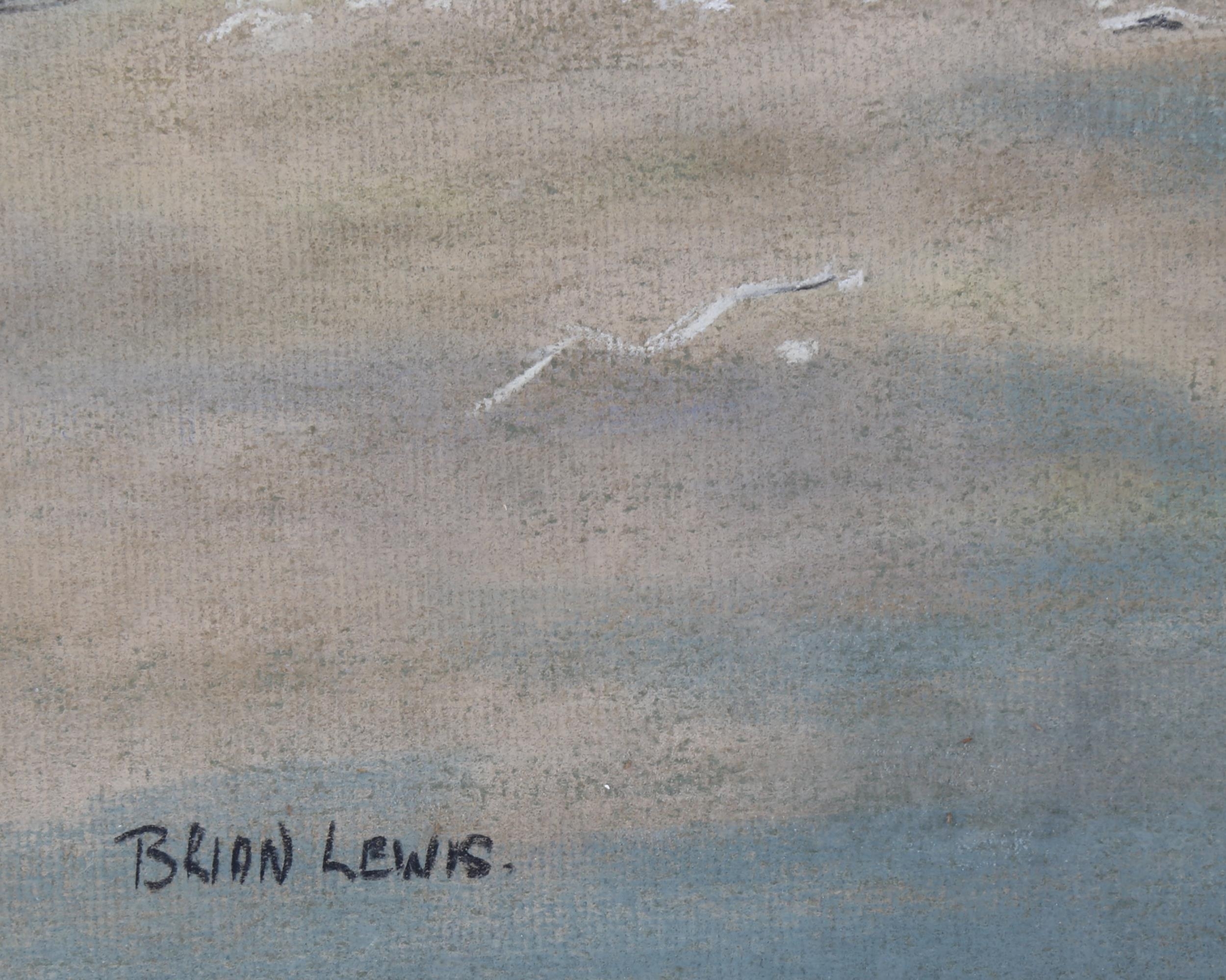 Brian Lewis | moored barge | MutualArt