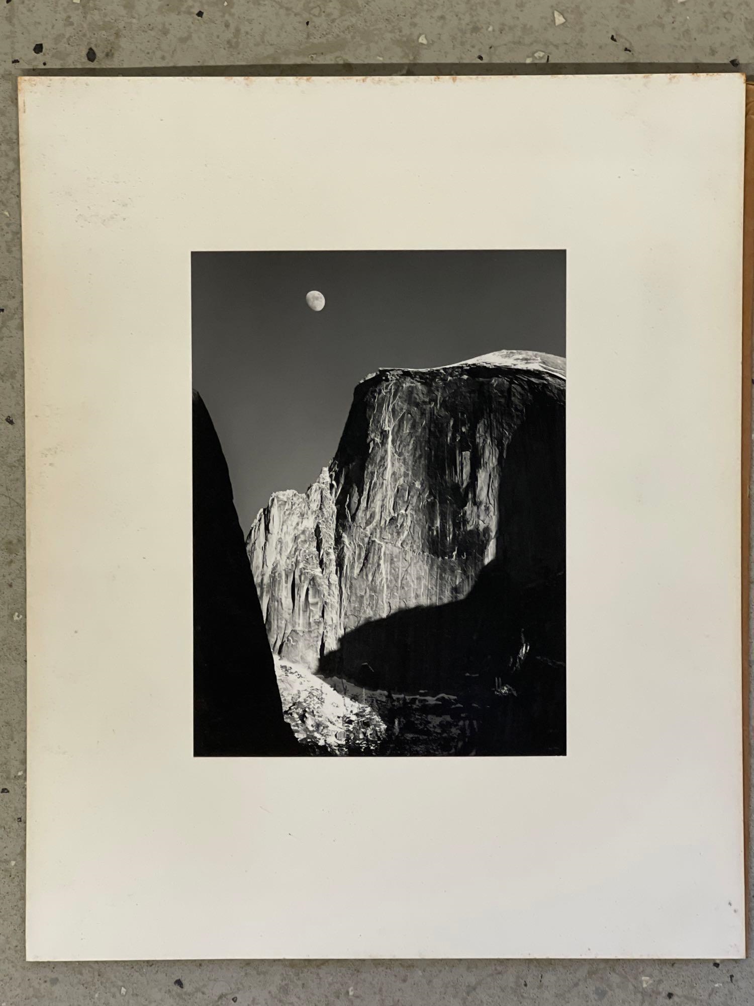 Ansel Adams | Moon Over Half Dome | MutualArt