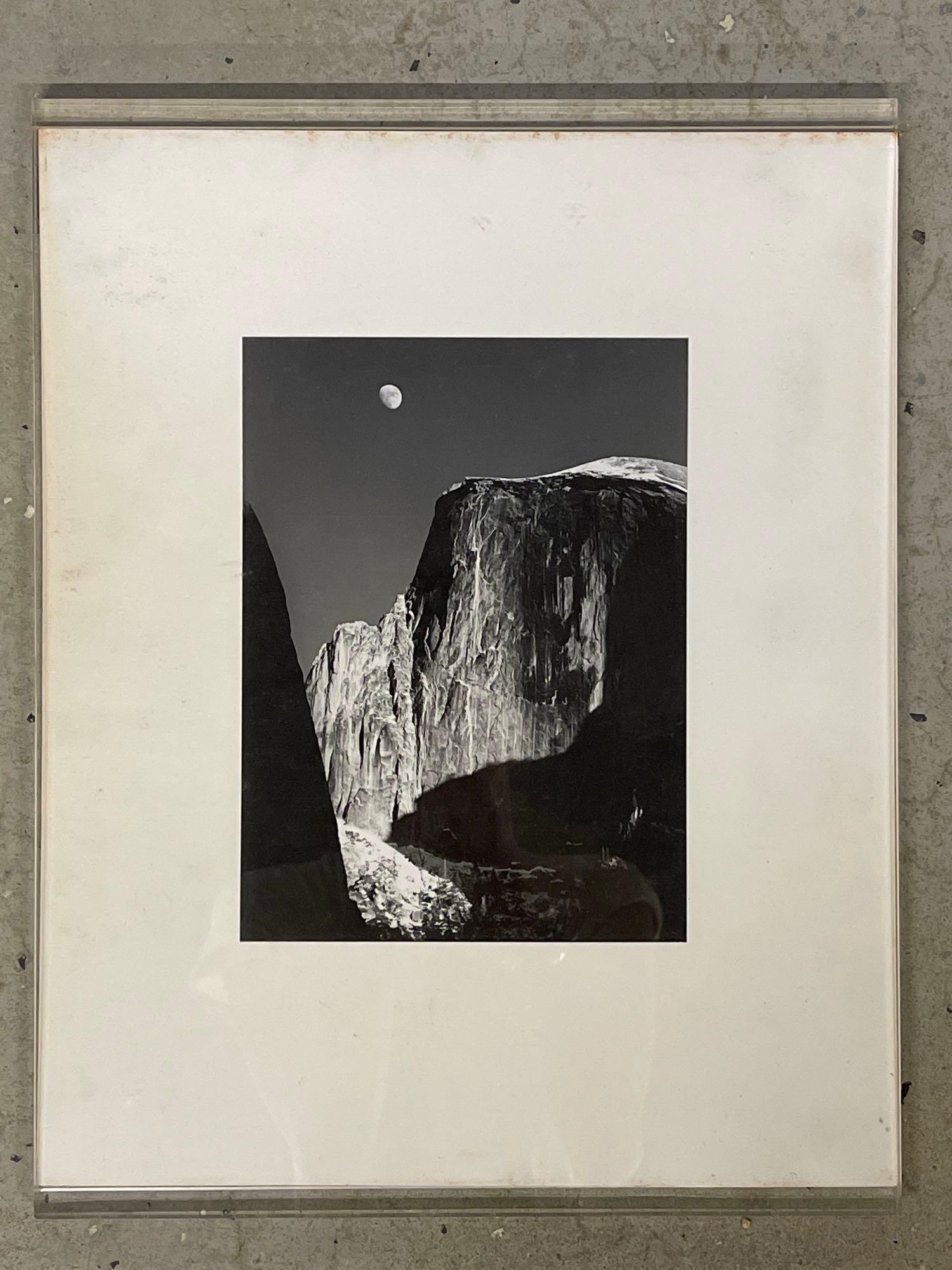Ansel Adams | Moon Over Half Dome | MutualArt