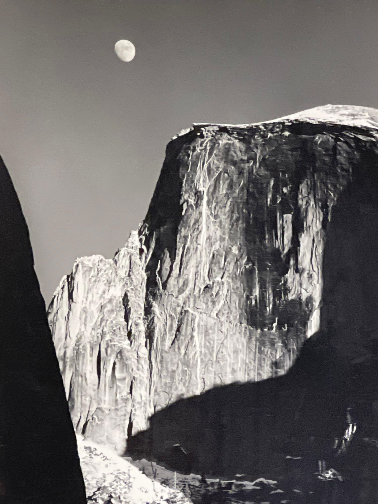 Ansel Adams | Moon Over Half Dome | MutualArt