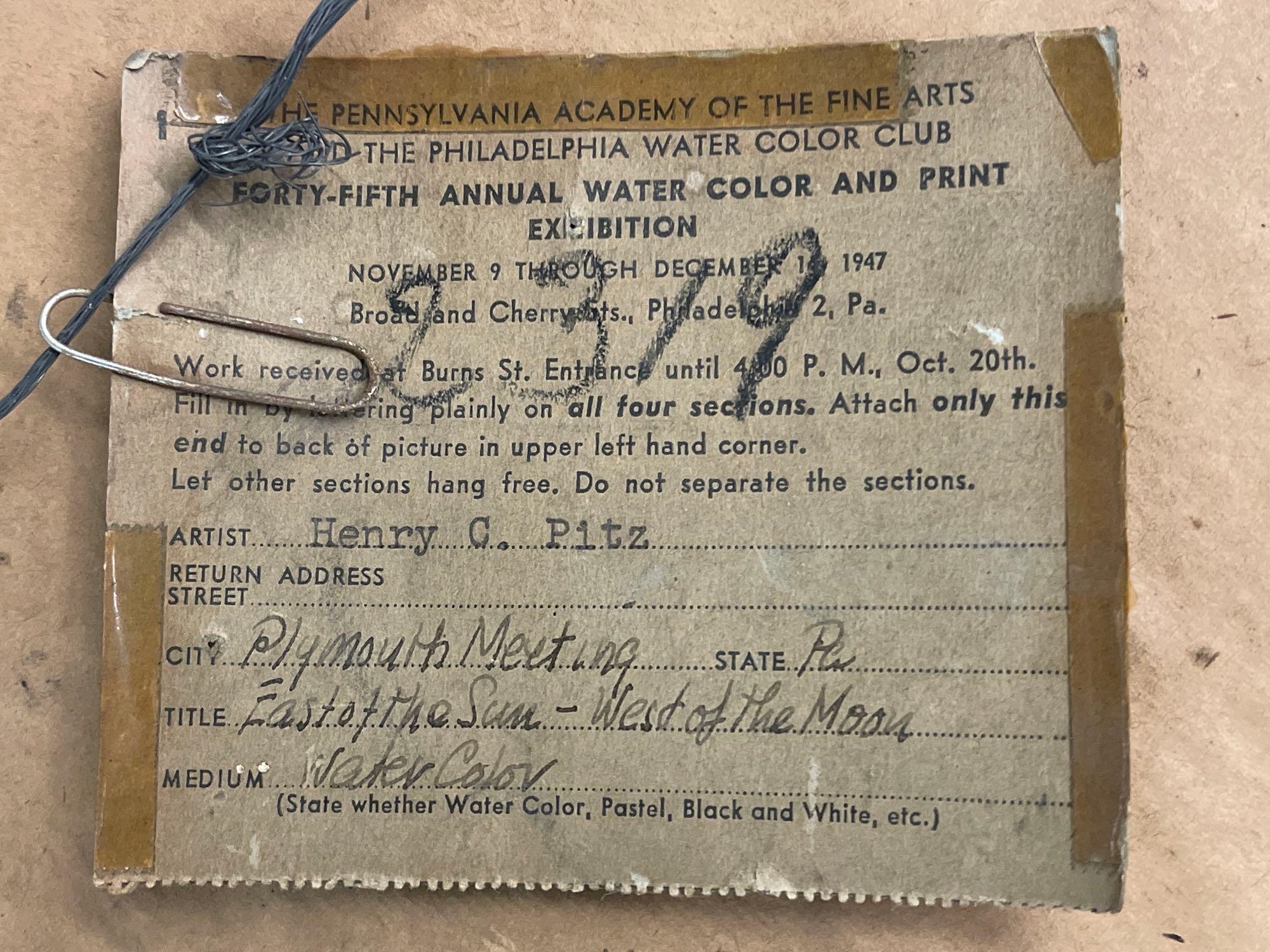 Henry Clarence Pitz | East to the Sun - West to the Moon | MutualArt