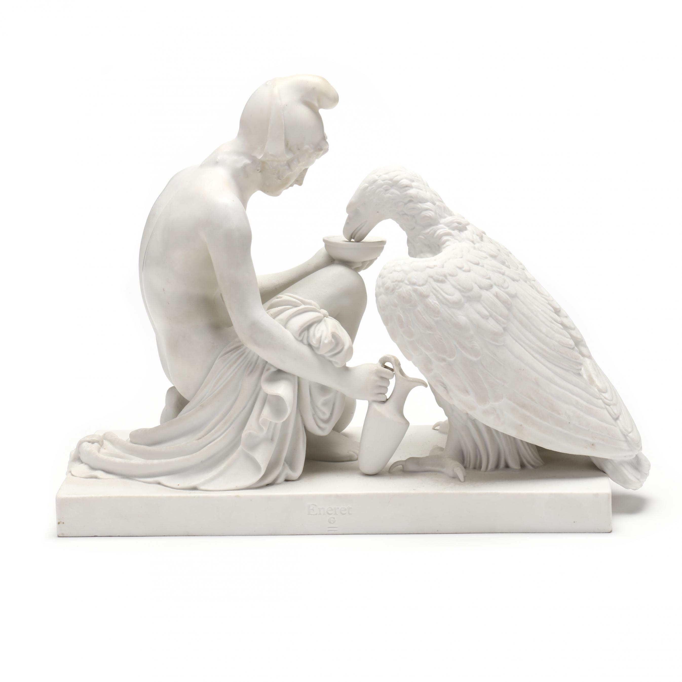 Bertel Thorvaldsen | Parian Sculpture of Ganymede and The Eagle (Late ...