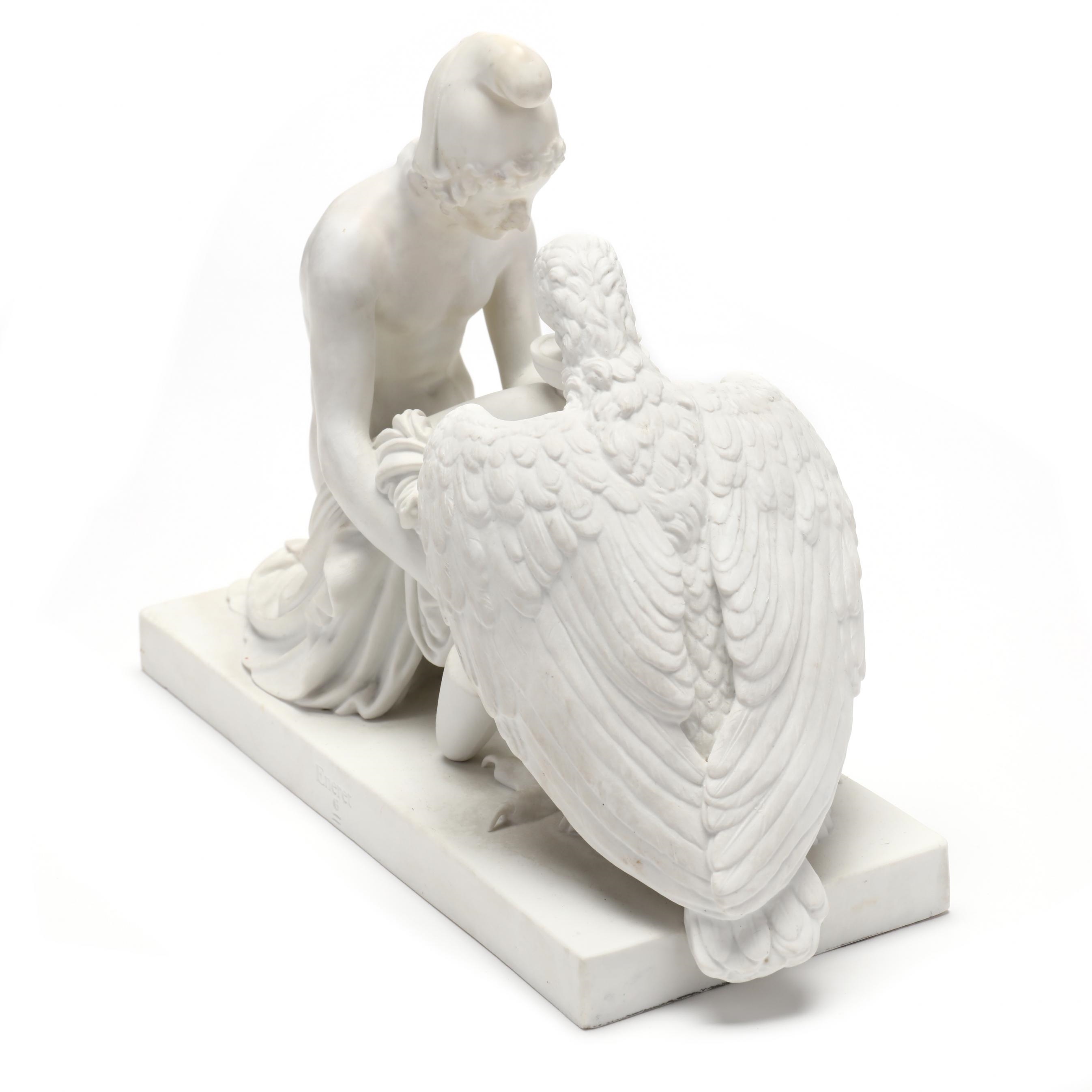 Bertel Thorvaldsen | Parian Sculpture of Ganymede and The Eagle (Late ...