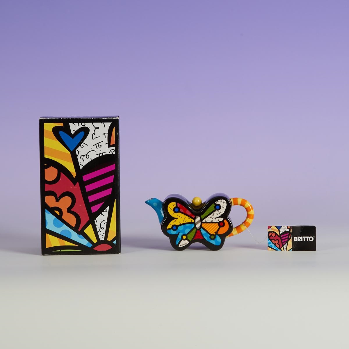 Romero Britto | Mini Ceramic Butterfly Pot | MutualArt