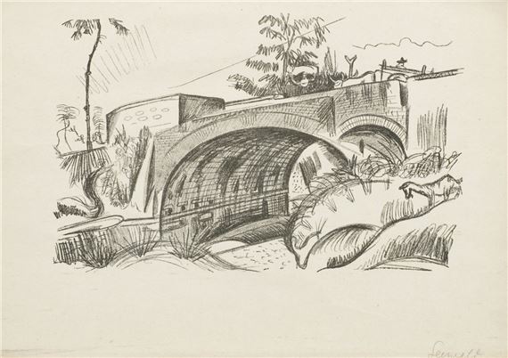 Richard Seewald | Brücke bei Ascona (Circa 1919) | MutualArt