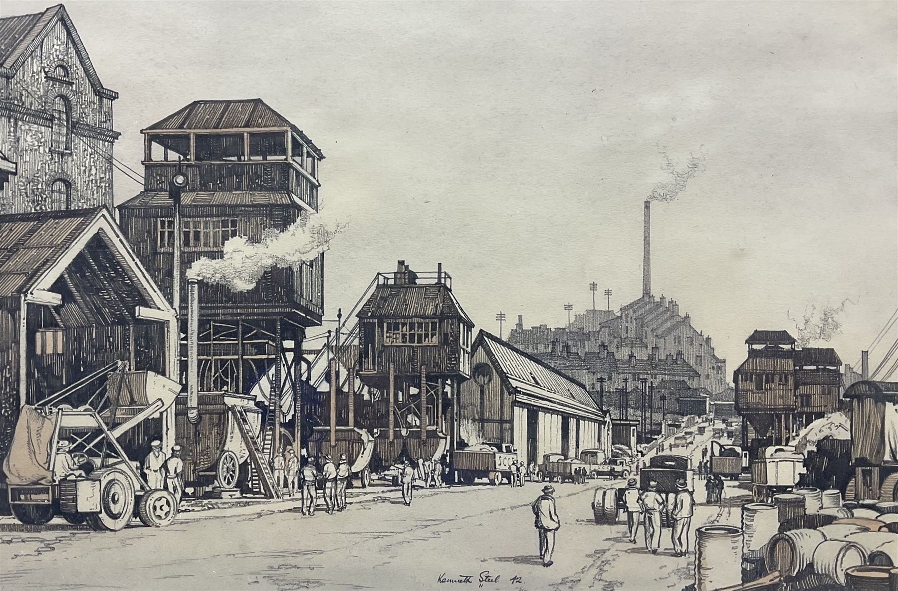 Kenneth Steel | Northern British Industrial Scene (1942) | MutualArt