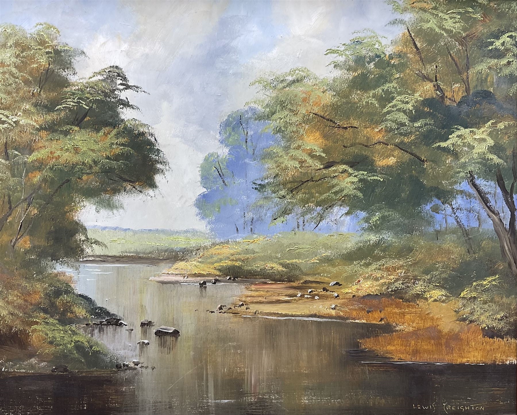 Lewis Creighton | River Landscape | MutualArt