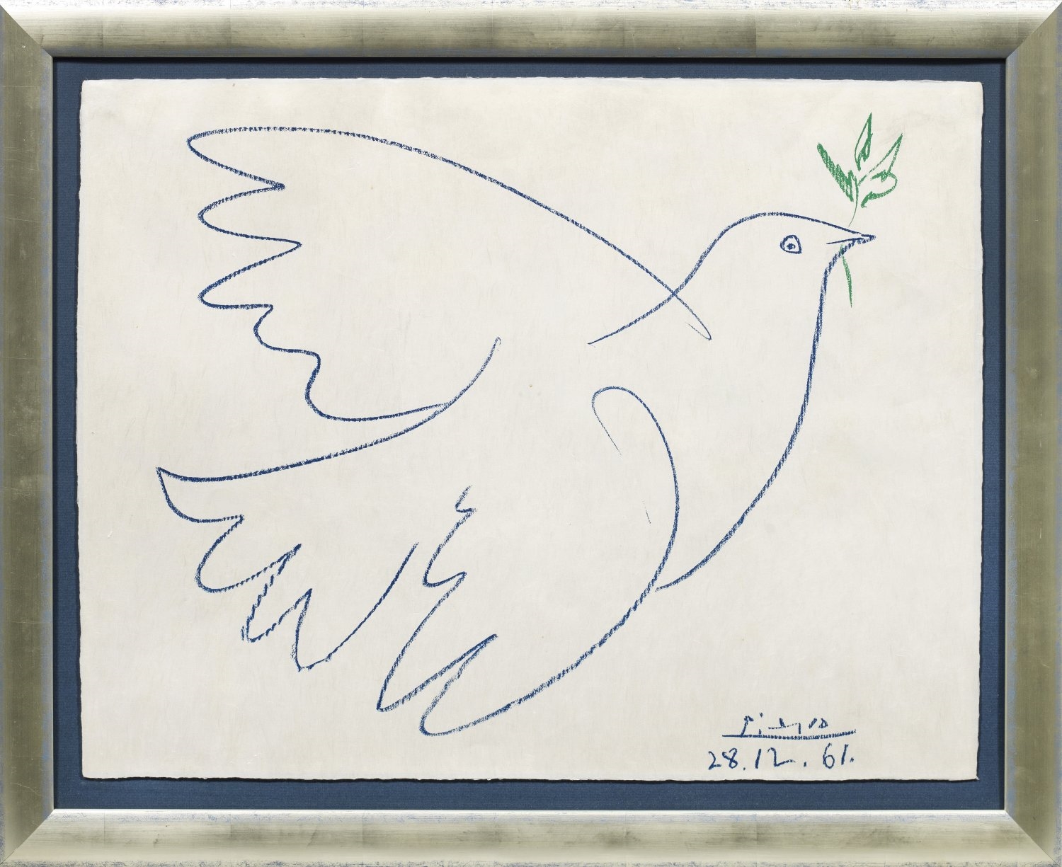 Pablo Picasso | Colombe volant/La Colombe de la Paix/La colombe bleue ...