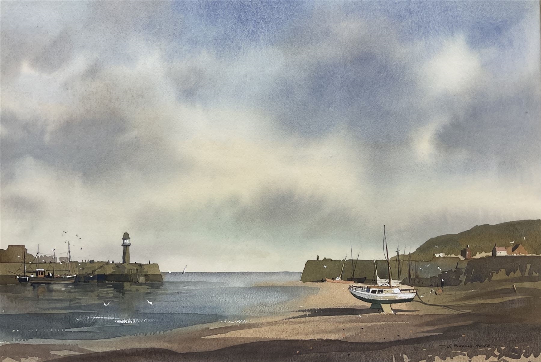 John Barrie Haste | Small Coastal Harbour | MutualArt