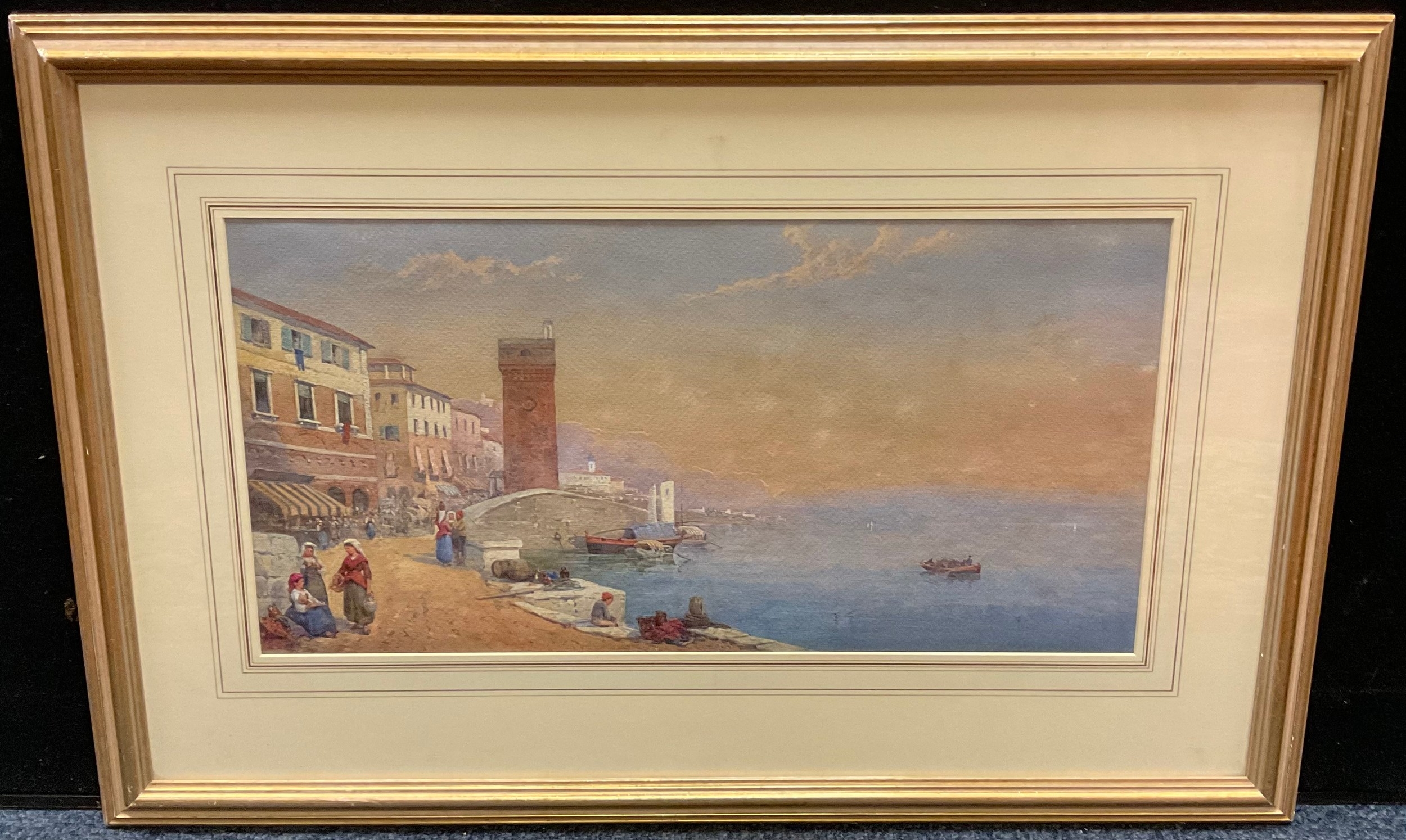 Charles Edmund Rowbotham | Mediterranean Coast (1878) | MutualArt