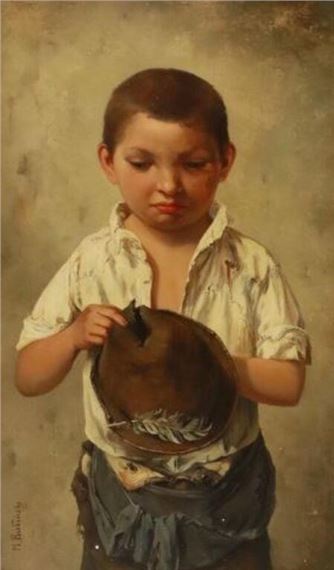 Minna von Budinszky | Portrait of a Tyrolean Boy | MutualArt