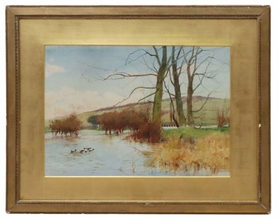 Leigh Sampson | Ducks on the Water (1890) | MutualArt