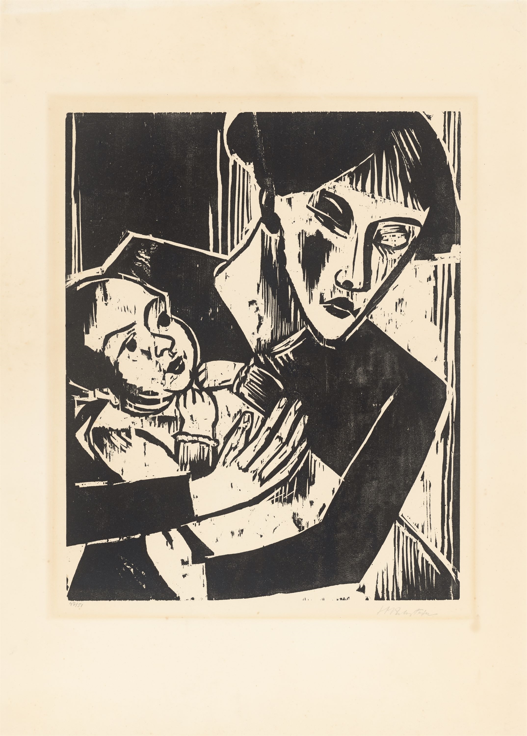 Max Pechstein | Einäugige Mutter (1921) | MutualArt
