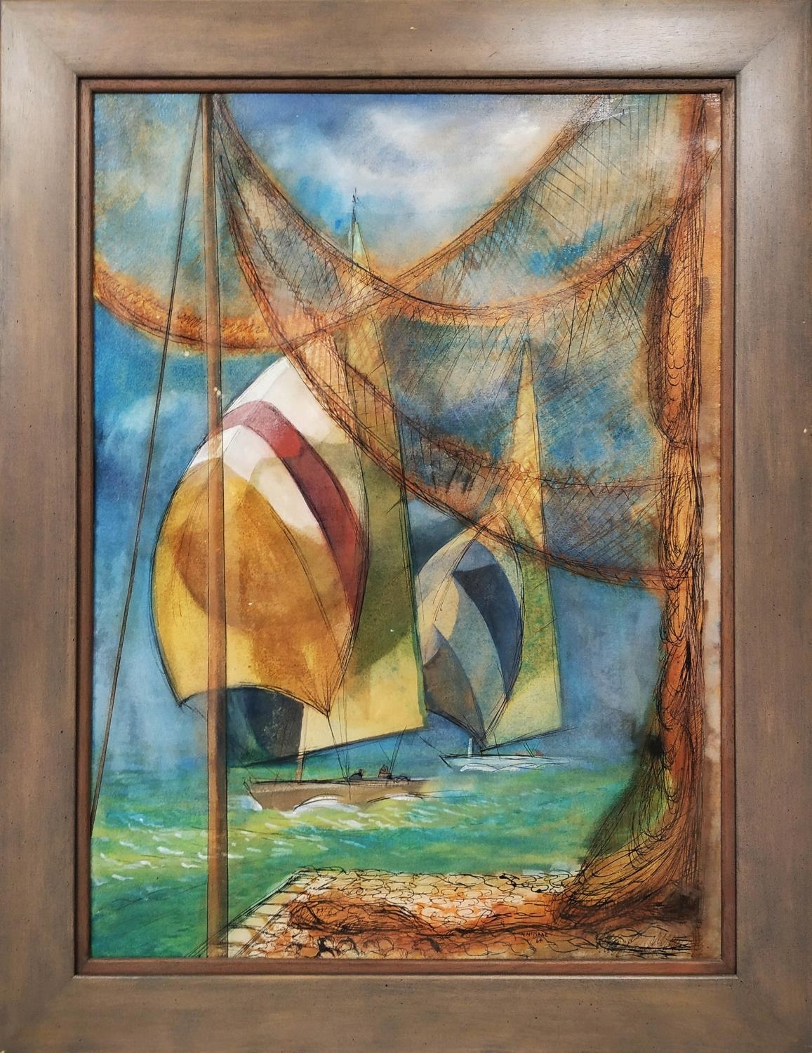 Nigel McIsaac | Boats and Fishing Nets (64) | MutualArt