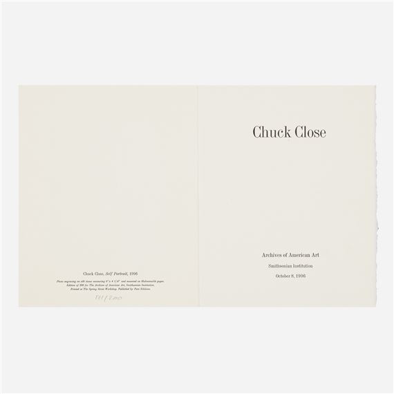 Chuck Close | Self-Portrait (1996) | MutualArt