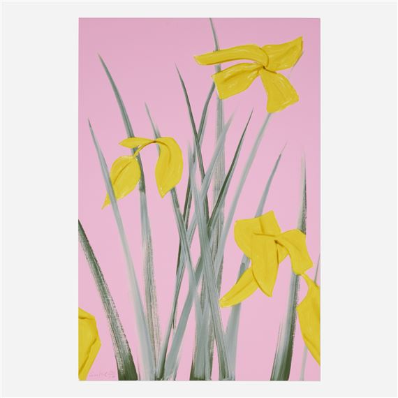 Alex Katz | Yellow Flags 3 (2020) | MutualArt