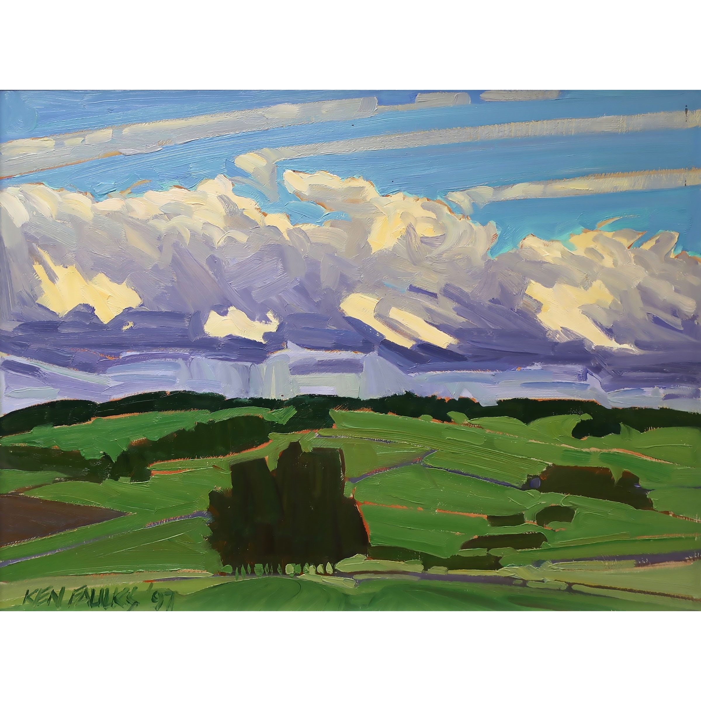 Ken Faulks | PRAIRIE CLOUDS, BOWDEN, AB (6) | MutualArt