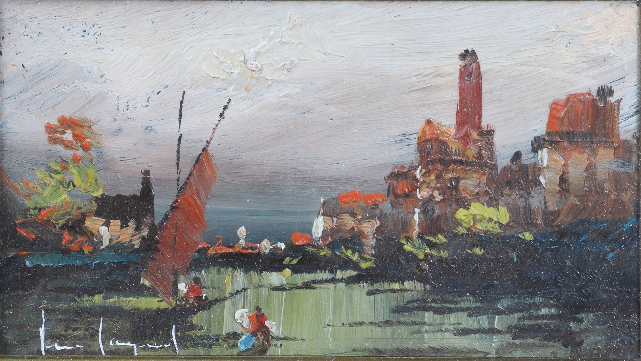 Lucio Cargnel | Miniature landscape paintings | MutualArt