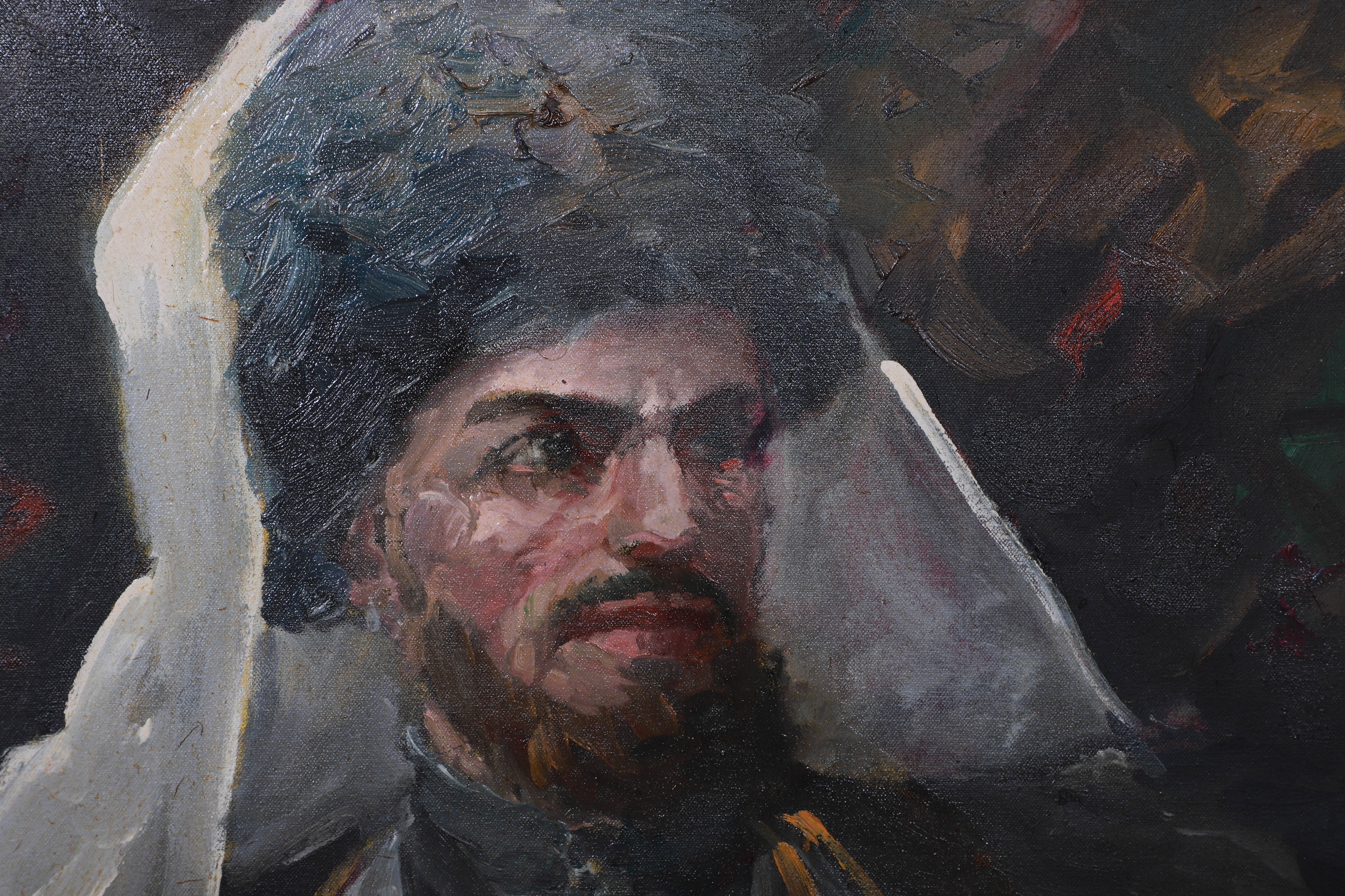Vladimir Lazarev | Portrait of a Cossack | MutualArt