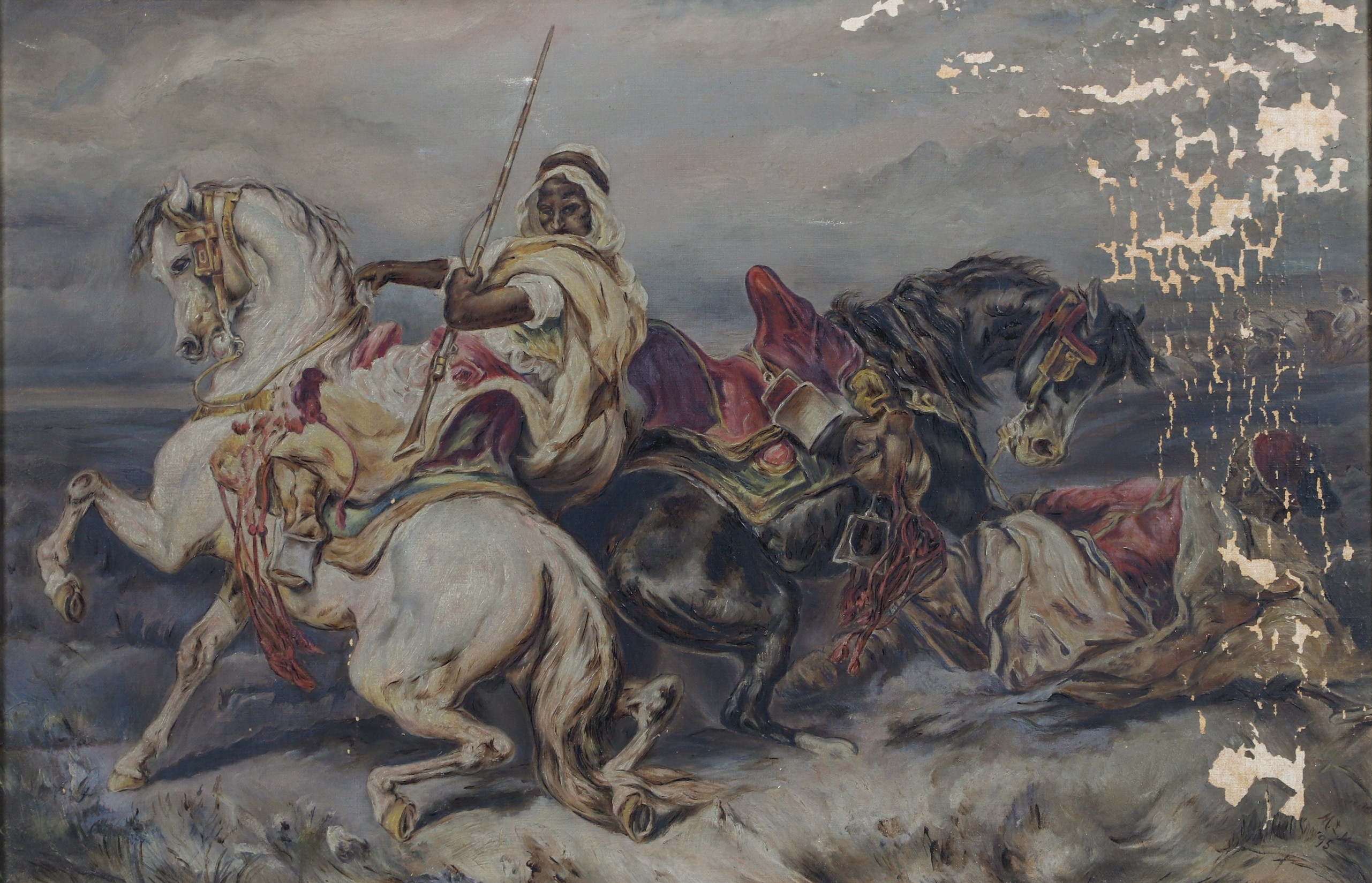 Christian Adolph Schreyer | Arab Horsemen | MutualArt