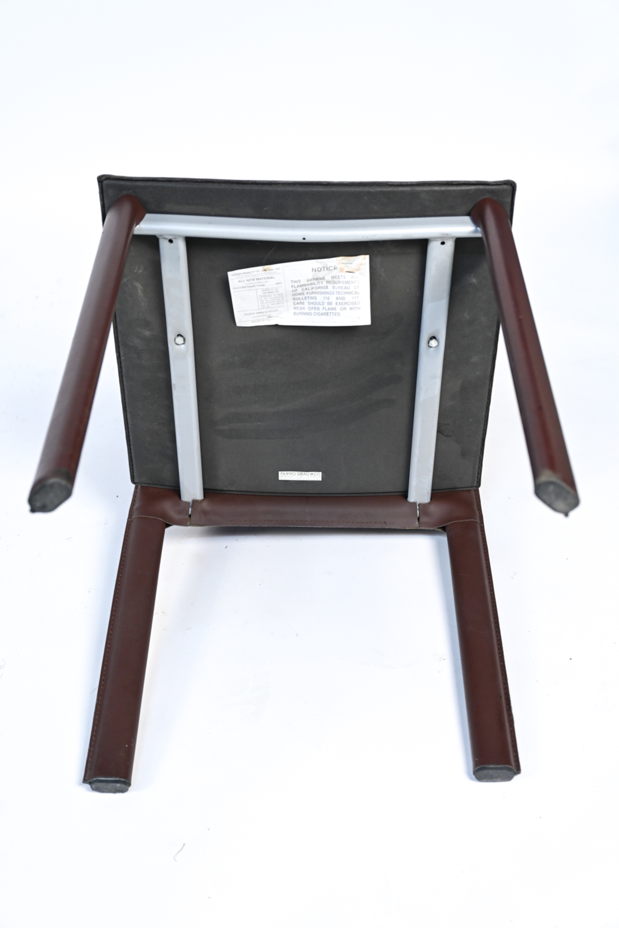 Mario Bellini | PAIR OF FILIPPO SIBAU ITALIAN LEATHER SIDE CHAIRS ...