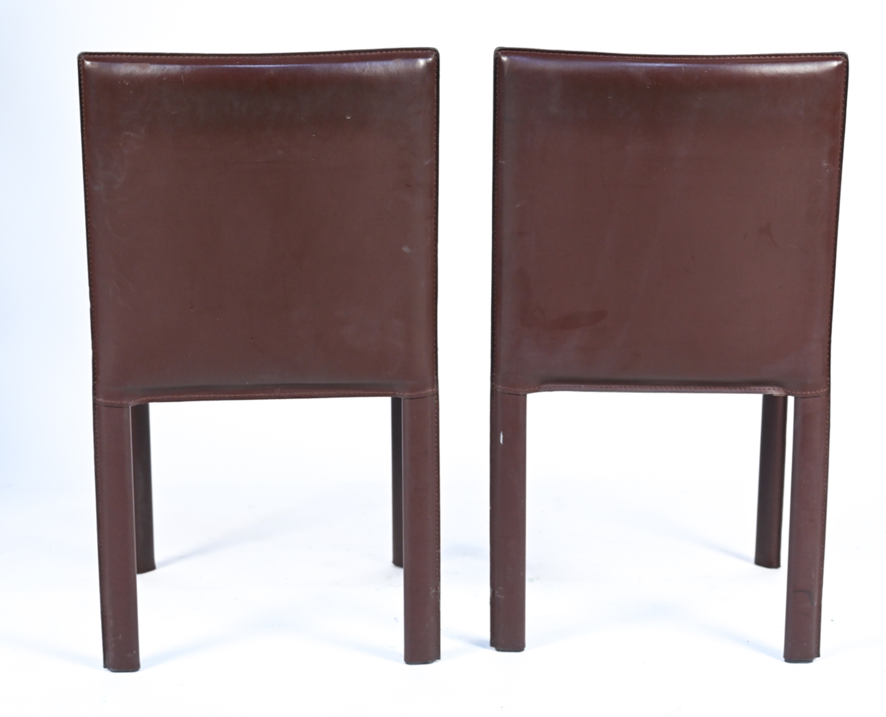 Mario Bellini | PAIR OF FILIPPO SIBAU ITALIAN LEATHER SIDE CHAIRS ...