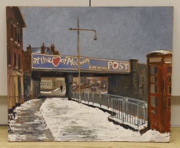 Michael Blaker | Railway bridge over the High Street, Rochester | MutualArt