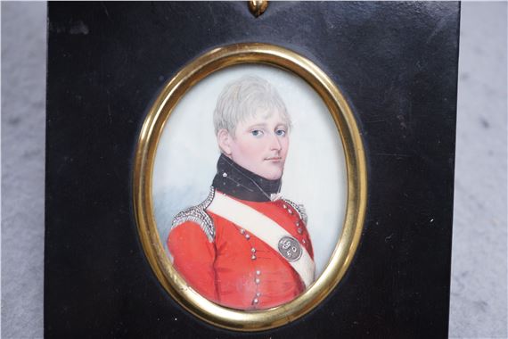 Frederick Buck | Portrait miniature of an army officer | MutualArt