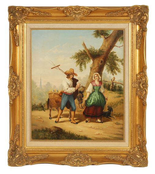 François Verheyden | FIGURES IN A COUNTRY LANDSCAPE | MutualArt