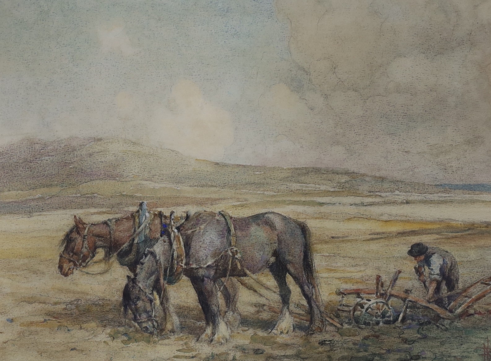 Nathaniel Hughes John Baird | Ploughing scene | MutualArt
