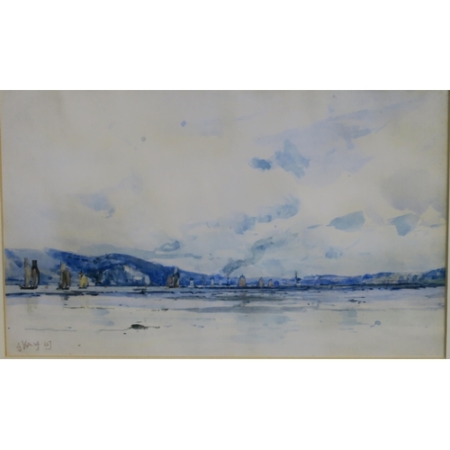 James Kay | Boats on the Clyde | MutualArt